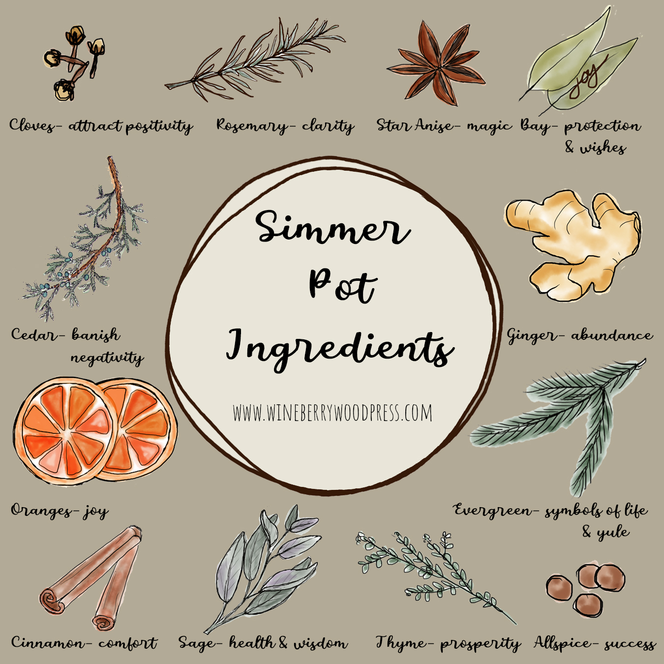 Solstice Simmer Pots & a Gift Idea – Wineberry Woods